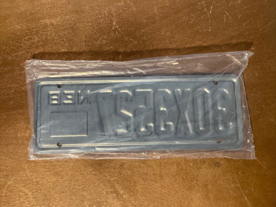 2000s Nebraska License Plate Trailer # 30 X 3527 New Old Stock | eBay