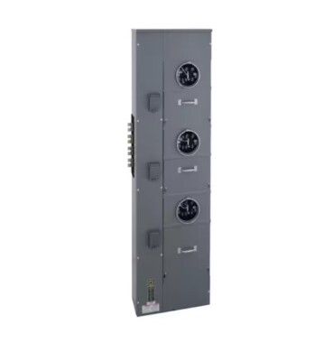 Square D EZMT113225 Three Gang Meter Stack 1PH IN 1PH OUT TEST BLOCK ...