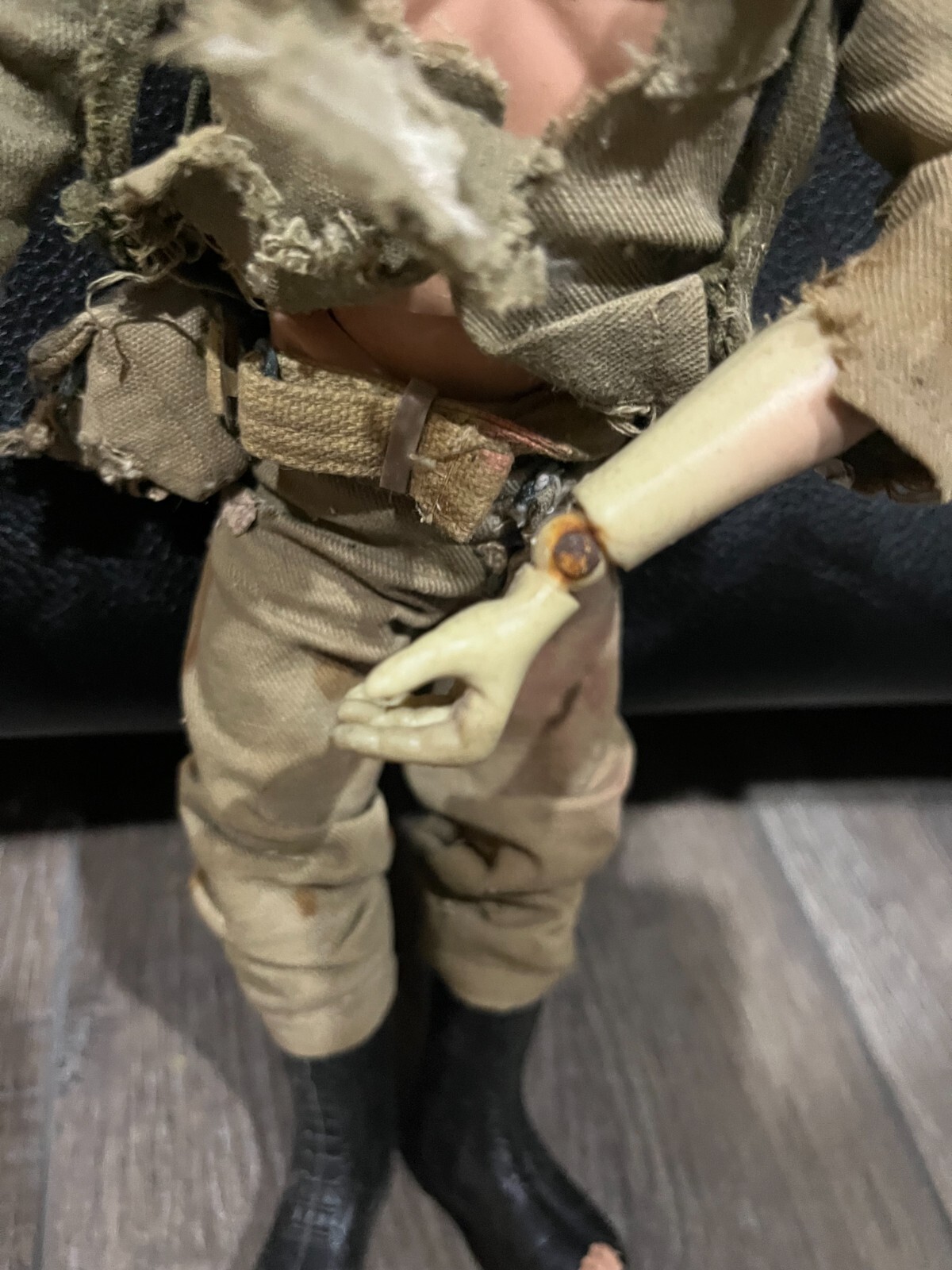 WAR TORN VINTAGE GI JOE TM 1964 ARMY FIGURE WITH ACCESSORIES | eBay