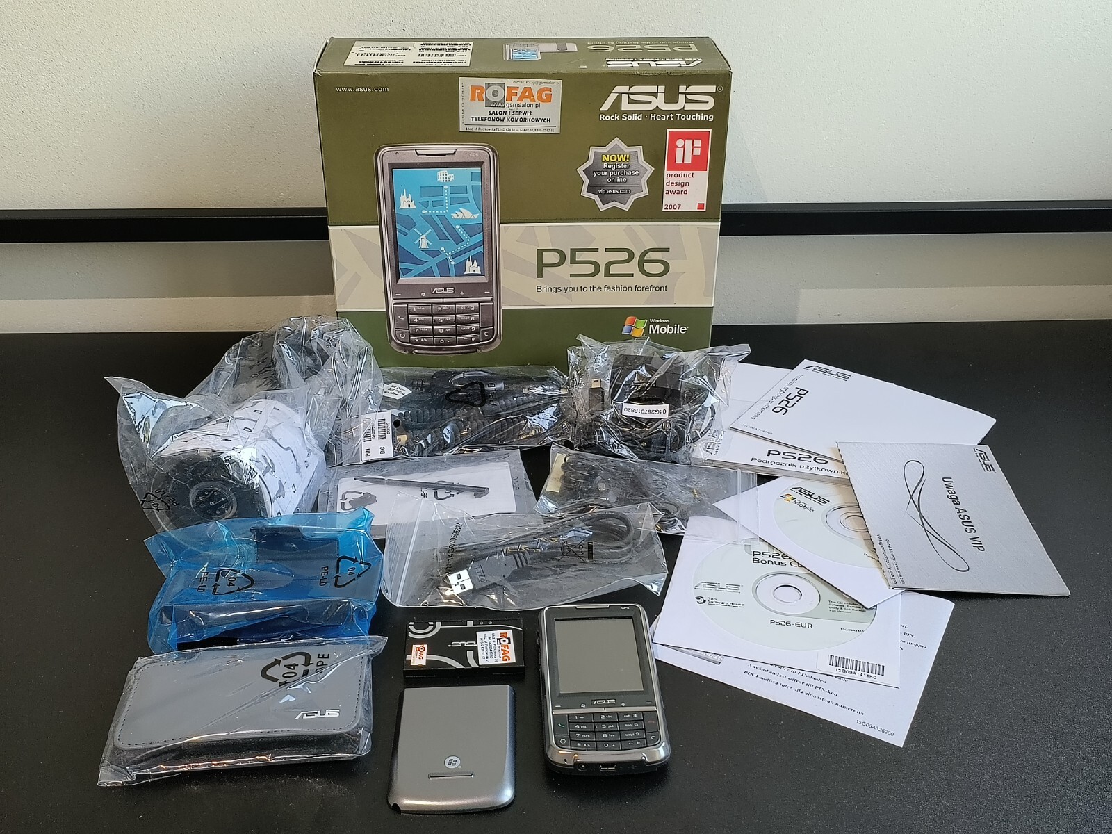 new GENUINE ASUS P526 brand new unused boxed europe vintage PDA PHONE ...