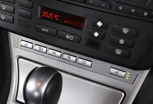 For BMW X3 E83 2006-2010 Silver Aluminum Car Center Console Button ...