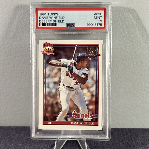 1991 Topps **DESERT SHIELD** #630 Dave Winfield Angels PSA 9 MINT | eBay