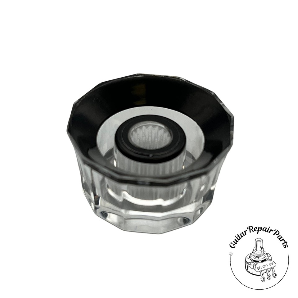 Plastic PRS Style Lampshade Speed Knob, Fits Course-Splined Split-Shaft - Clear | eBay