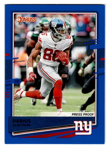 2020 Donruss #187 Darius Slayton Press Proof Blue | eBay