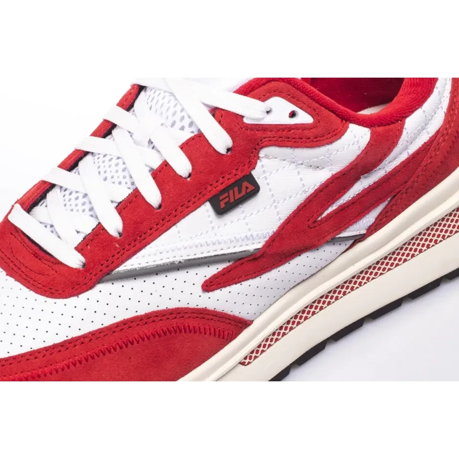 FILA RENNO PREMIUM LOW TRAINERS SPORTS SNEAKERS MEN SHOES RED/WHITE ...