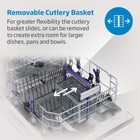 Beko DIS15020 Fully Integrated Dishwasher Slimline 45cm 10 Place Black ...