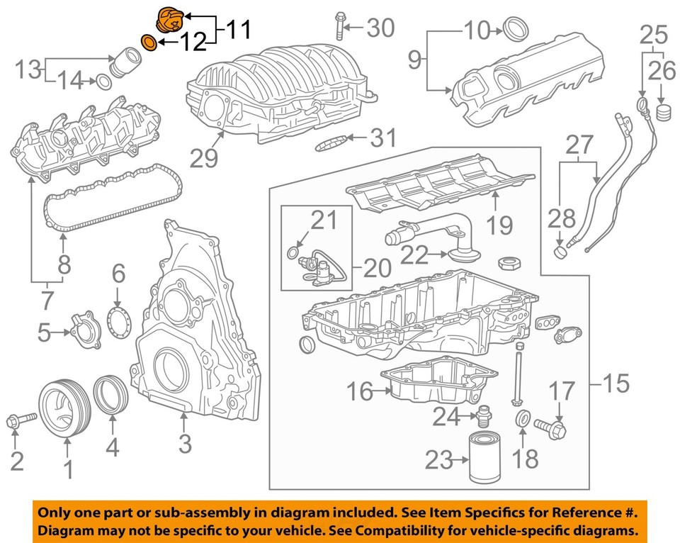 2014-2022 SILVERADO SIERRA 5.3 6.2 OIL FILLER CAP NEW GM # 12667313 | eBay