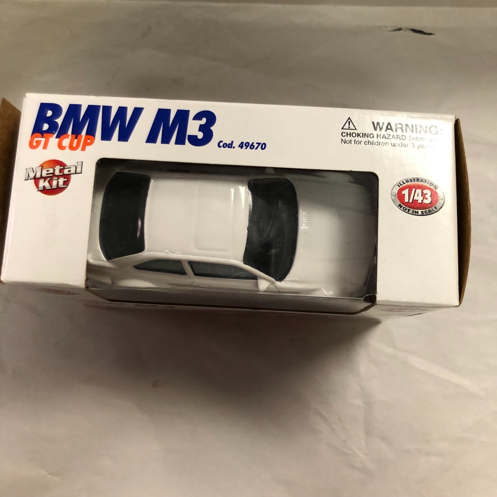 Burago Mark Martin #6 Valvoline BMW M3 GT Cup Metal Kit 1:43 ...