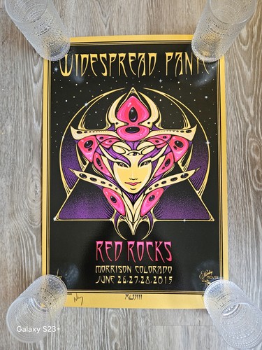 WIDESPREAD PANIC POSTER RED ROCKS STANLEY MOUSE JEFF WOOD PRINT 2015 🔥🔥 ...