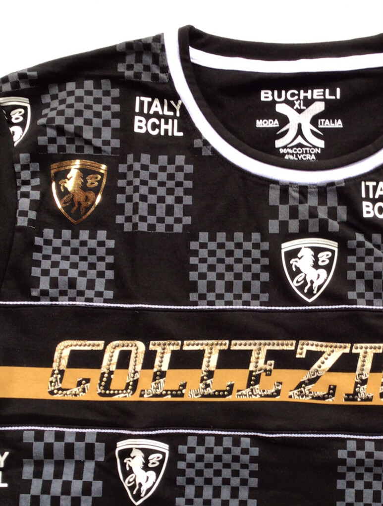 Men's Bucheli T Shirt,Italian Style,Cotton,Slim Fit,Stretch L XL…A5. | eBay