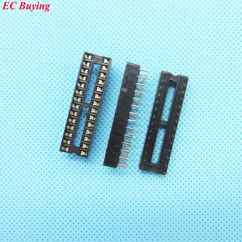 10pcs/lot DIP IC Socket 28P Adapter Holder Type 28 Pin Connector Plug ...