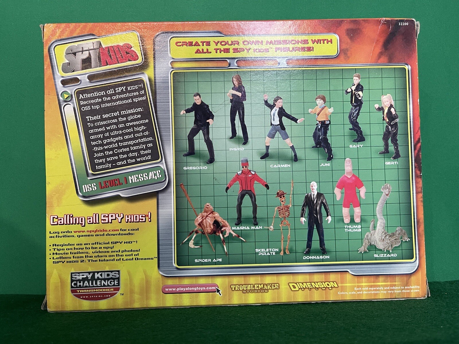 Spy KIds OSS Level 1 Figure Collection Box Set Very Rare 2002 - New In ...