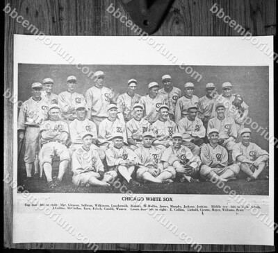1919 Chicago White Sox Team Medium Frame Negative - Jim Rowe Archive ...