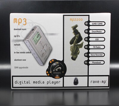 Vintage RAVE MP 2200 Digital Media & Mp3 Player Brand New | eBay