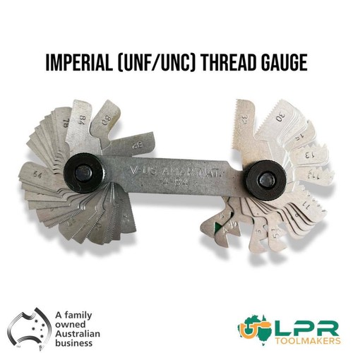 Thread Gauge (Imperial - UNC UNF) Screw Pitch Gauges - 52 leafes (4-84 ...