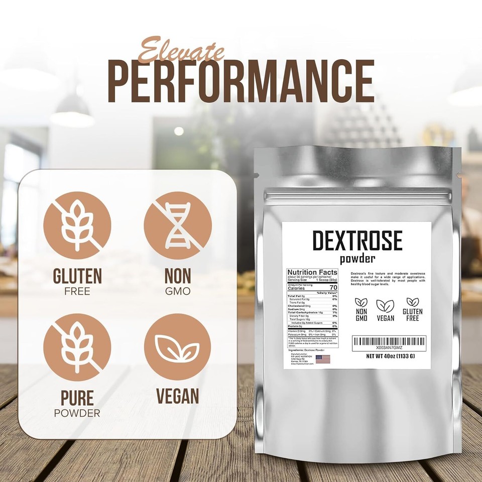 Bulk Dextrose Powder 5 lbs - Pure Carb Unflavored - Good Source of ...