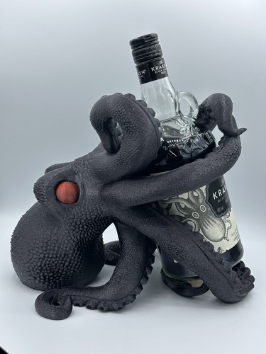 Kraken Rum Bottle Holder 700ml Mythical Collection Diamond Black With ...
