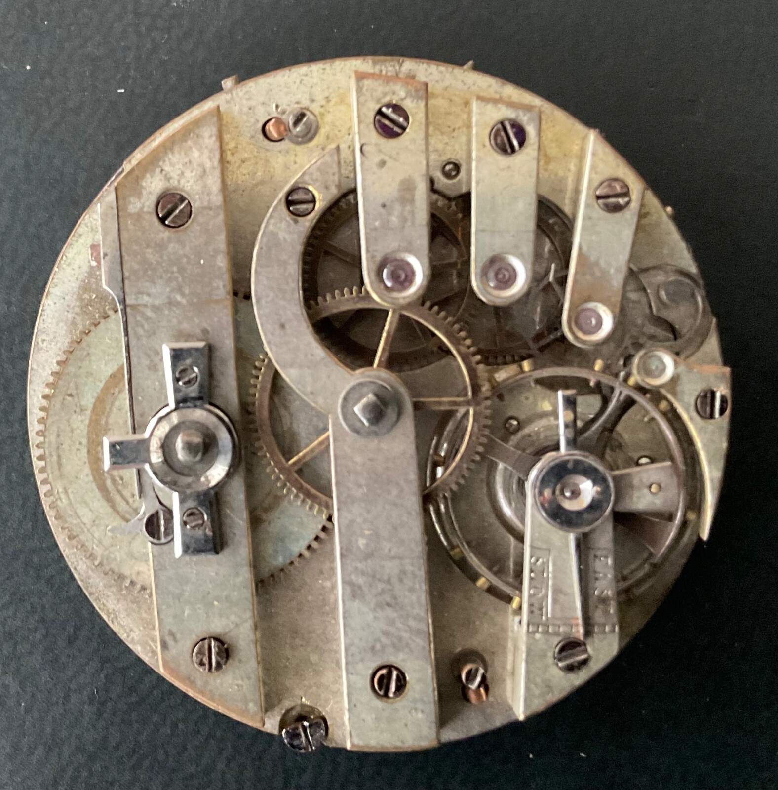 Vintage 1845 to 1851 PATEK & Co watch movement with Dial & Hands GENEVA ...
