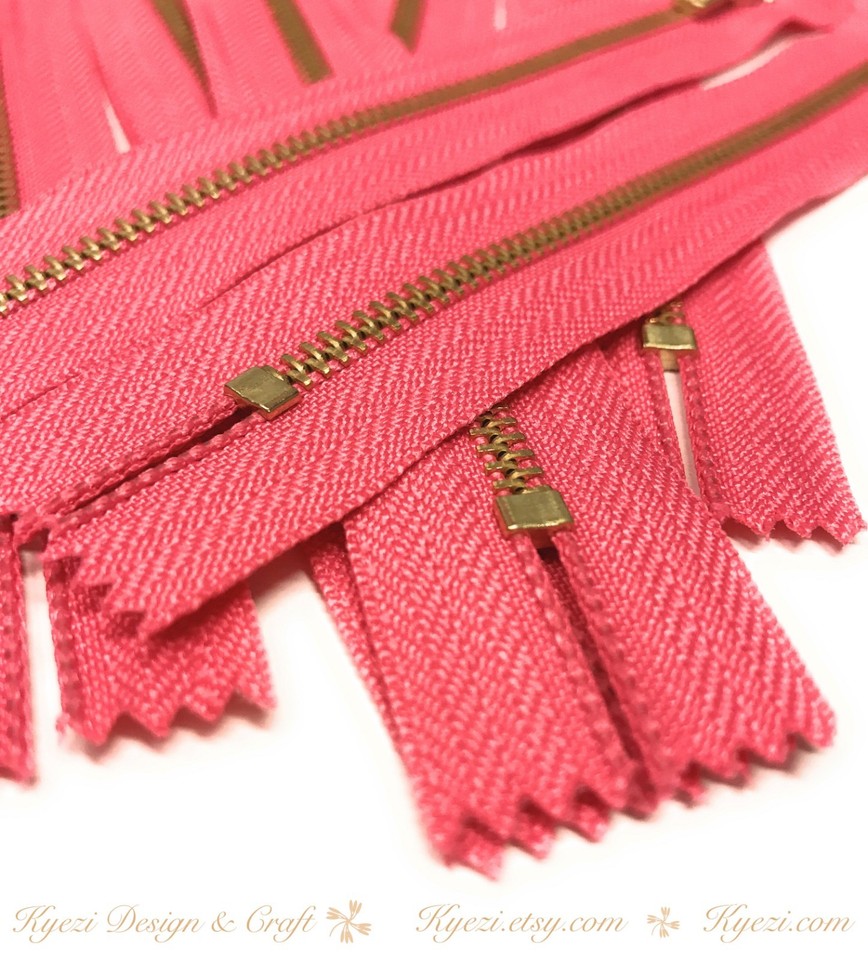 3 5 10 pcs Metal Teeth Closed End Zippers -10",12",14",16" inch zipper ...