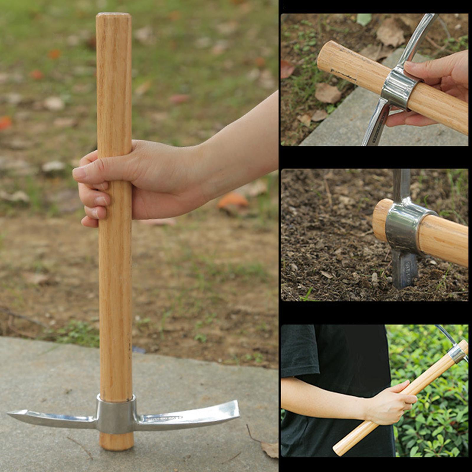 Lightweight Hoe Pick Mattock Ice Axe Garden Pickaxe Non Slip Handle ...