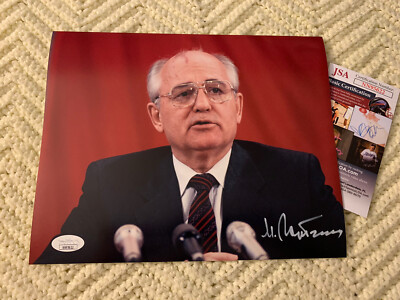 Mikhail Gorbachev signed 8 X10 Photo JSA Authentication COA USSR Soviet ...