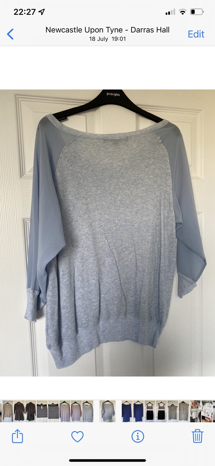 french connection size 12 blue chiffon blouse | eBay UK