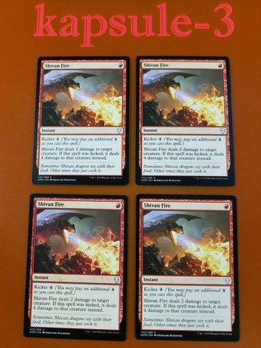 4x Shivan Fire (LP-NM) | Dominaria | MTG Magic Cards | eBay