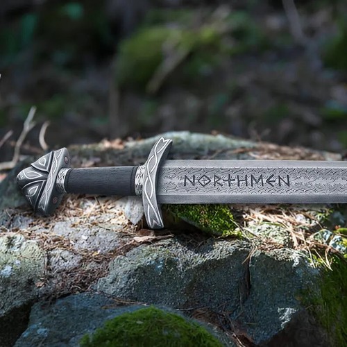 Northman Damascus Handmade Viking Sword With Scabbard Custom Real ...