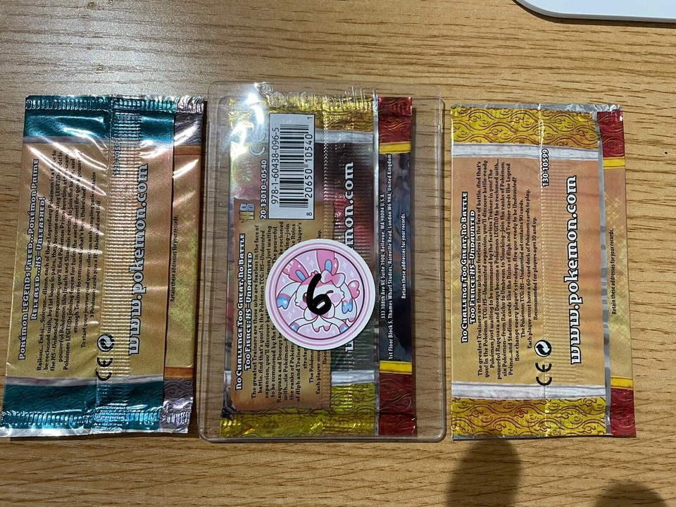 Pokemon HS Undaunted Heart Gold & Soul Silver Booster Pack Sealed Plus ...