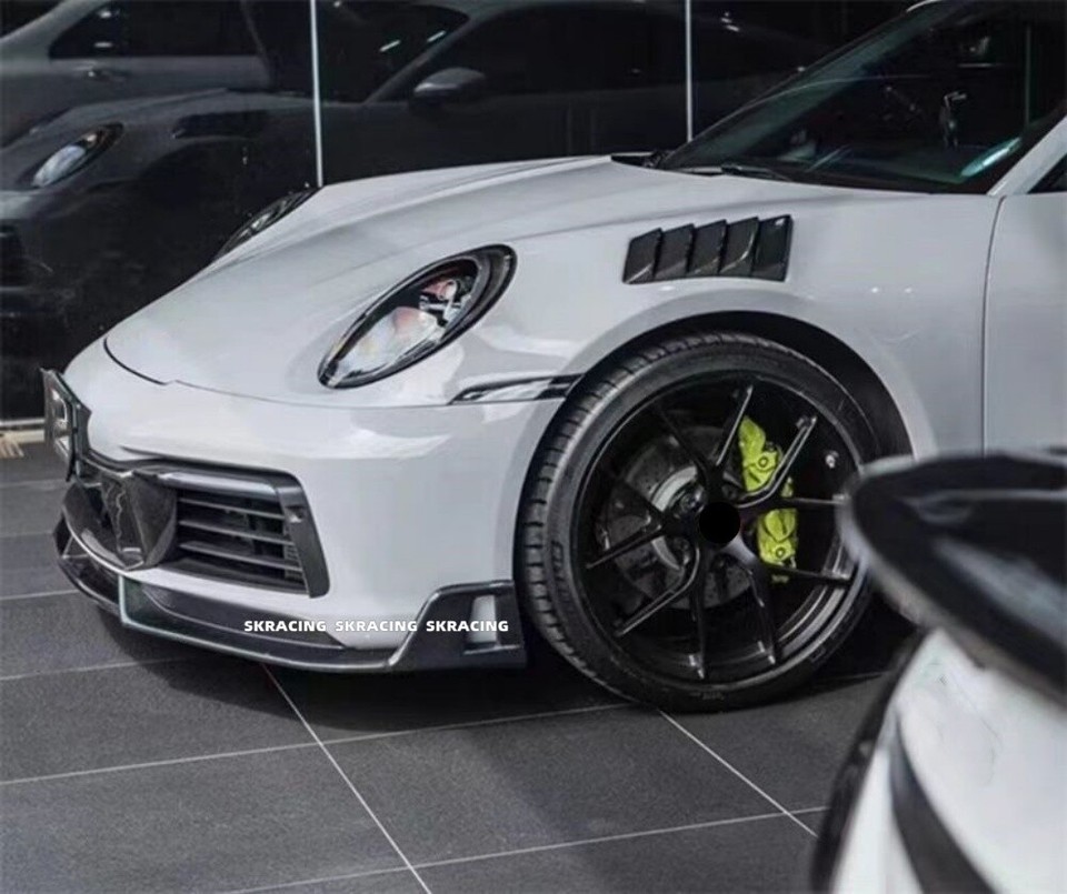 For Porsche Carrera 911 992 Front Bumper Hood Side Fenders Cover Carbon ...