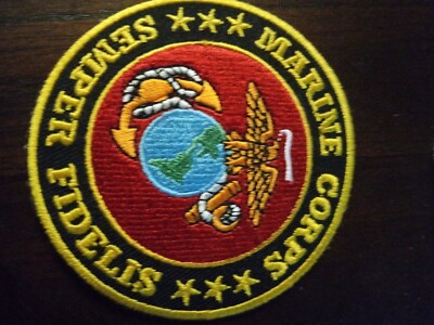 Military Patch Marine Corps Semper Fidelis Patch Sew On Badge | eBay