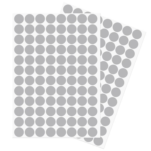 2 Sheet/192Pcs 15mm Dia PVC Self Adhesive Screw Hole Cover Stickers ...