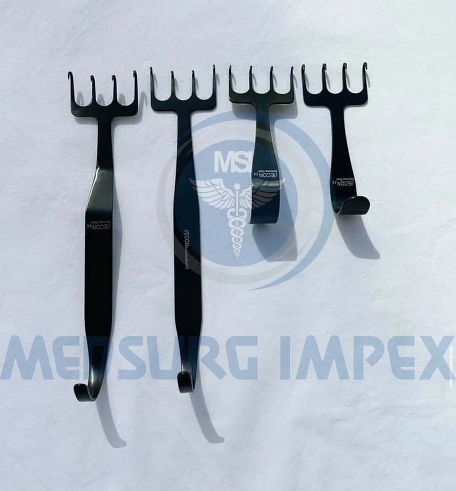 3PCS Set Freeman Rake Retractor Skin Hook Plastic Surgery Breast Top ...