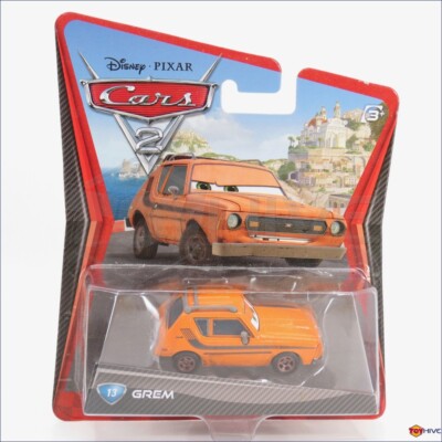 Disney Pixar Cars 2 Grem #13 2010 Mattel diecast AMC Gremlin orange ...