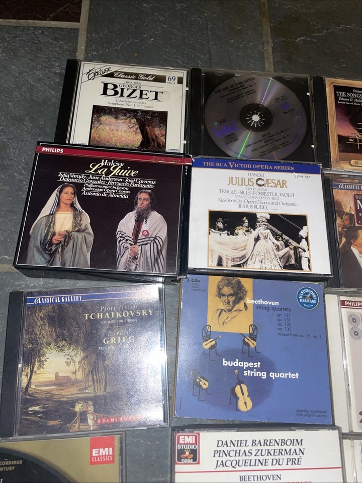Lot Of 35 + Music CDs Classical Jewish Bernstein Mahler Haydn Mozart ...