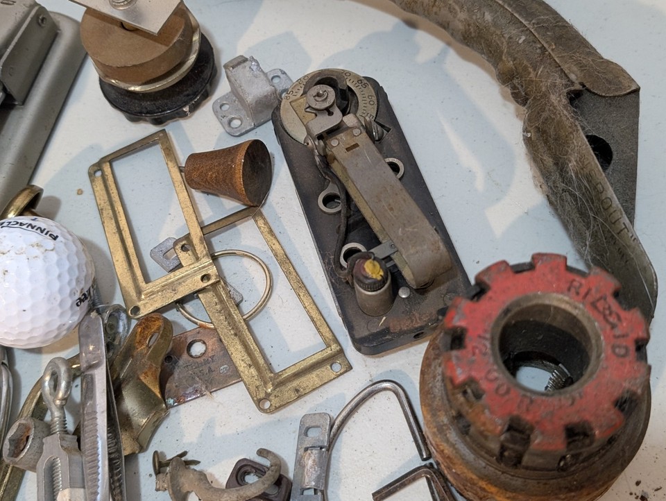 Garage Junk Drawer Lot Hardware Knobs Drawer Pulls Metal Scrap | eBay