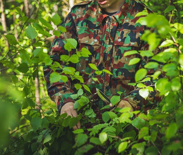 Large Swiss Army M83 Alpenflage Field Jacket Military Camouflage ...