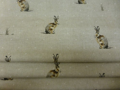 BEAUTIFUL FRYETT'S HARTLEY HARE FABRIC ROMAN BLIND MADE TO MEASURE ...