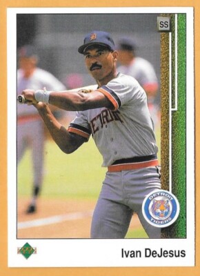 IVAN DeJESUS DETROIT TIGERS #355 - UPPER DECK NM-MT 1989 | eBay