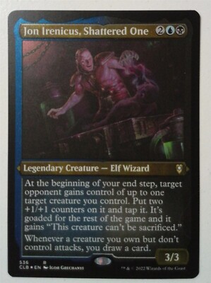 Jon Irenicus, Shattered One *ETCHED FOIL Rare* Magic MtG x1 CLB Baldur ...