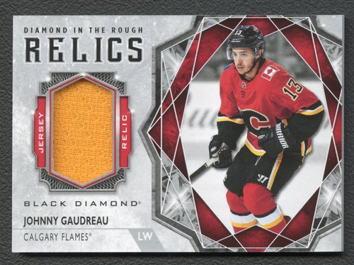 2019-20 UD Black Diamond Johnny Gaudreau Diamond in the Rough Jersey ...