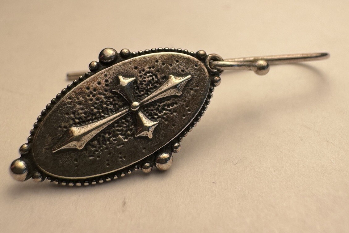 James Avery Sterling Silver Shield Cross Earring , Re… - Gem