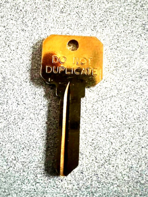 LOCKSMITH SCH SC4 DND " C " KEY BLANK 6 PIN " DO NOT DUPLICATE" BRASS ...