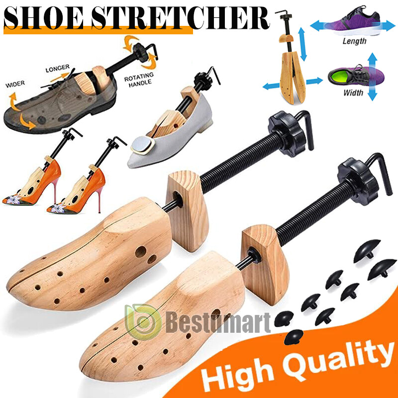Professional 2-Way Wooden Shoe Stretcher for Women & Men, Shoe Expander ...