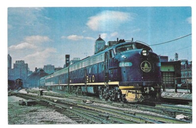 RARE / CARTE POSTALE - TRAIN BALTIMORE OHIO CHICAGO STATION USA GARE ...