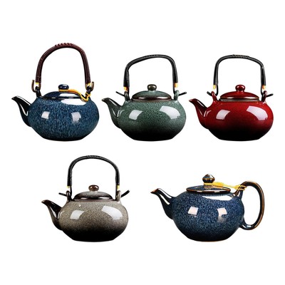 Ceramic Teapot Traditional Tea Dispenser Tea Maker for Picnic Outdoor ...