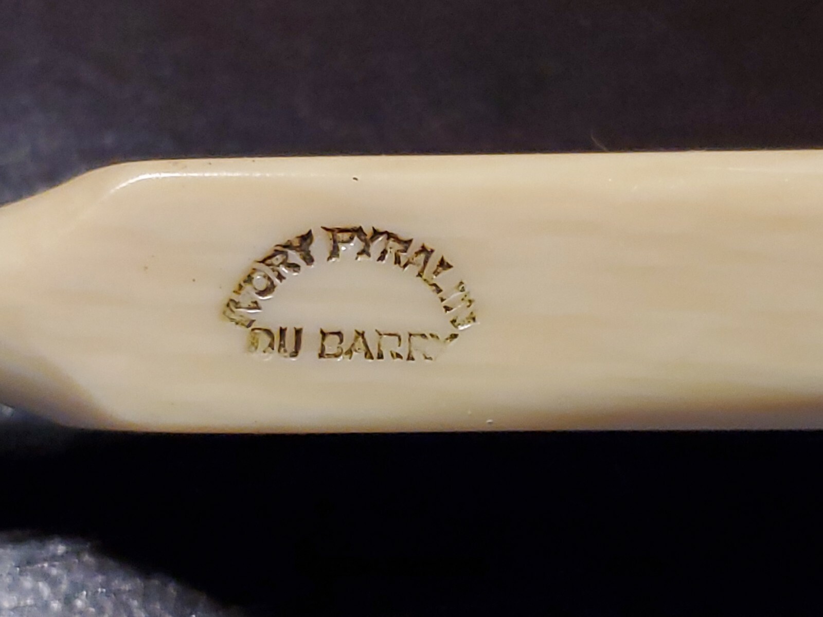 Antique Ivory Pyralin DuBarry Shoe Button Hook - Gem