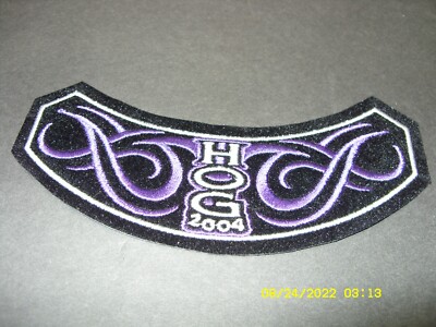 2004 Harley Davidson Owner's Group HOG Rocker Patch Jacket Vest MC Club ...