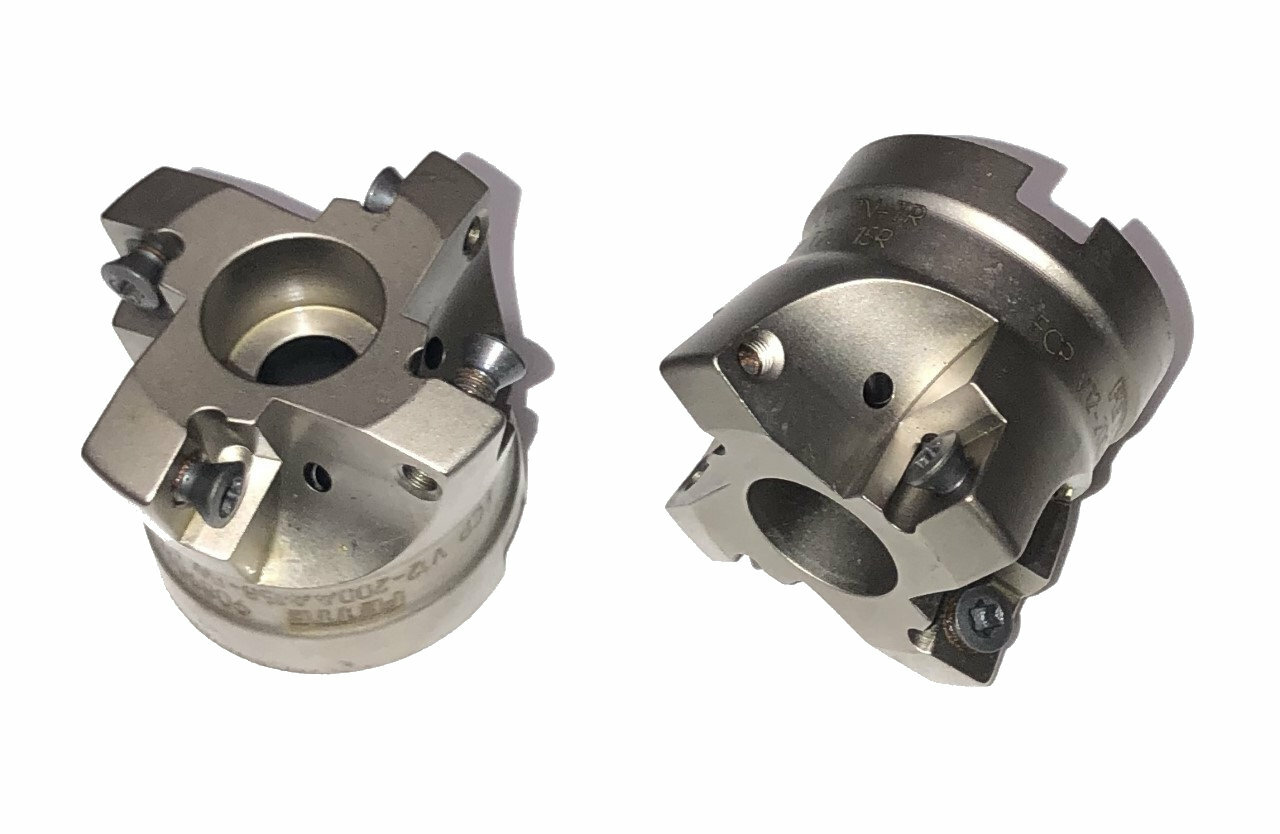 2 NEW 2" LMT FETTE FCP HIGH FEED INDEXABLE MILLING CUTTERS LOC. F11-3 ...