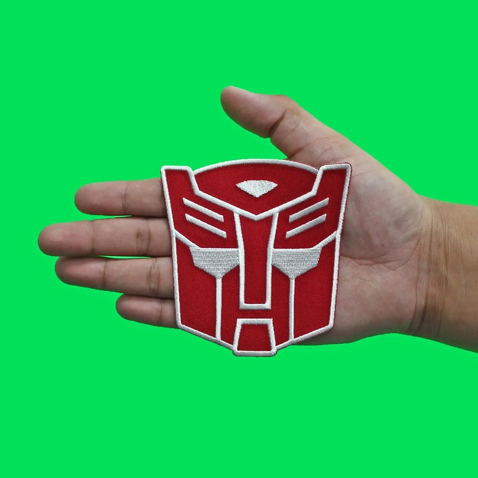 RED-Transformers Helmet Insignia Patch Autobots Leader Optimus Prime ...
